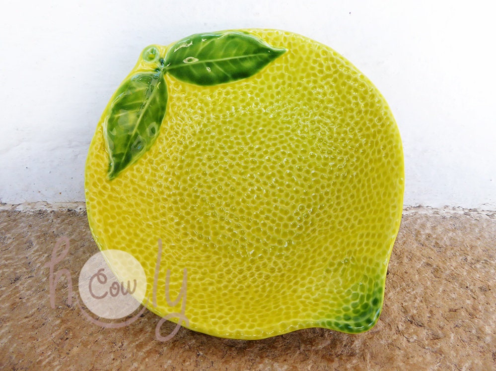 Handmade Ceramic Lemon Dish, Ceramic Dish, Lemon Plate, Ceramic Lemon ...