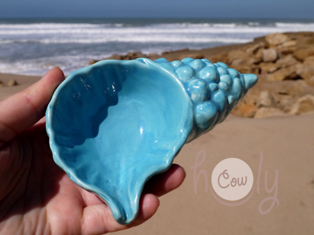 Handmade Large Ceramic Sea Shell Dish - Etsy