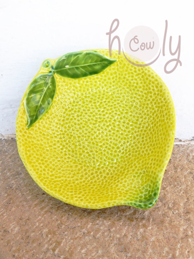 Handmade Ceramic Lemon Dish, Ceramic Dish, Lemon Plate, Ceramic Lemon ...