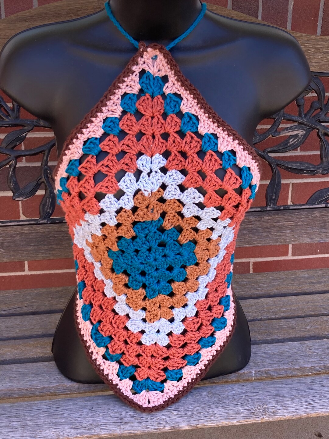 Beaded Multicolored Gods Eye Crochet Top - Etsy