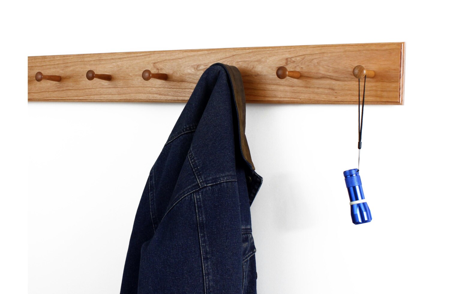 Solid Cherry Shaker Peg Rack 18 to 58 3-10 Pegs - Etsy