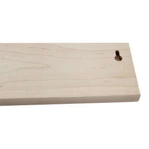 White Shaker Peg Racks - Solid Maple - 18" to 58" 3-10 Pegs Handmade in ...