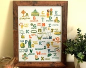Catholic Abc's Print Hand-drawn Catholic Alphabet Print - Etsy