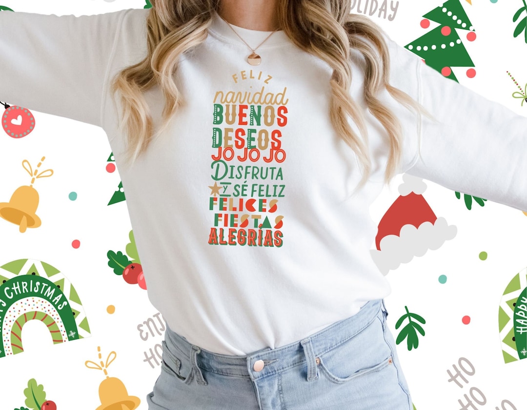 Feliz Navidad Spanish Christmas Sweater | Spanish Teacher Gift - Etsy