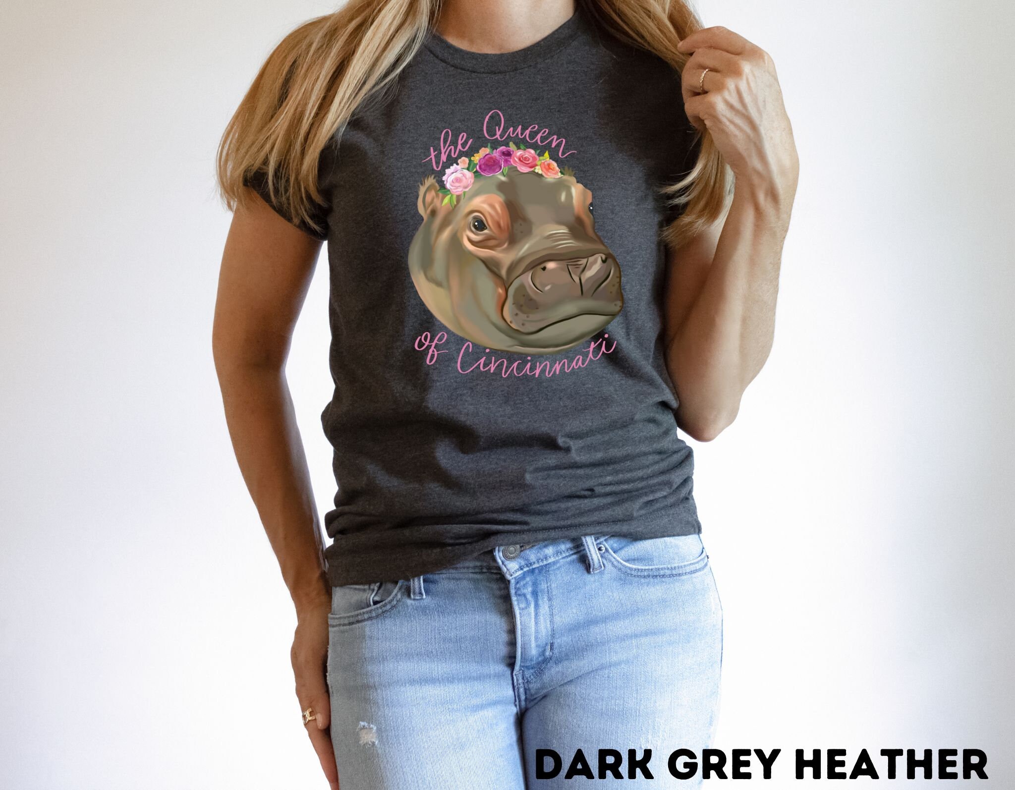 Hippo T-shirt | Hippo Lover Gift | Cincinnati Hippo Outfit | Matching ...