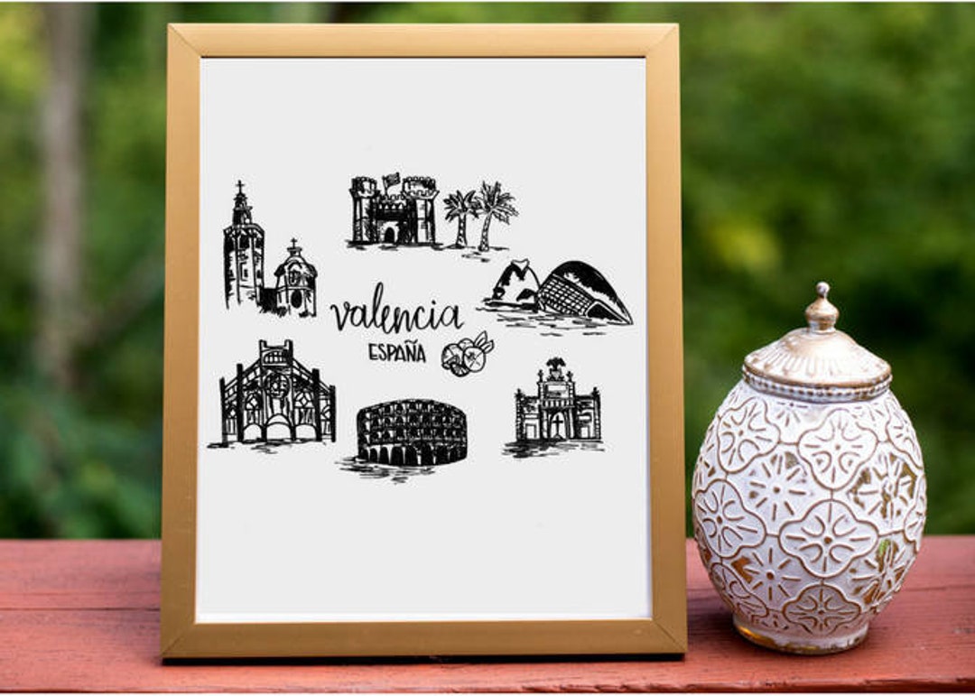 Valencia, Spain Art Print (digital Download) | Valencia, Spain ...