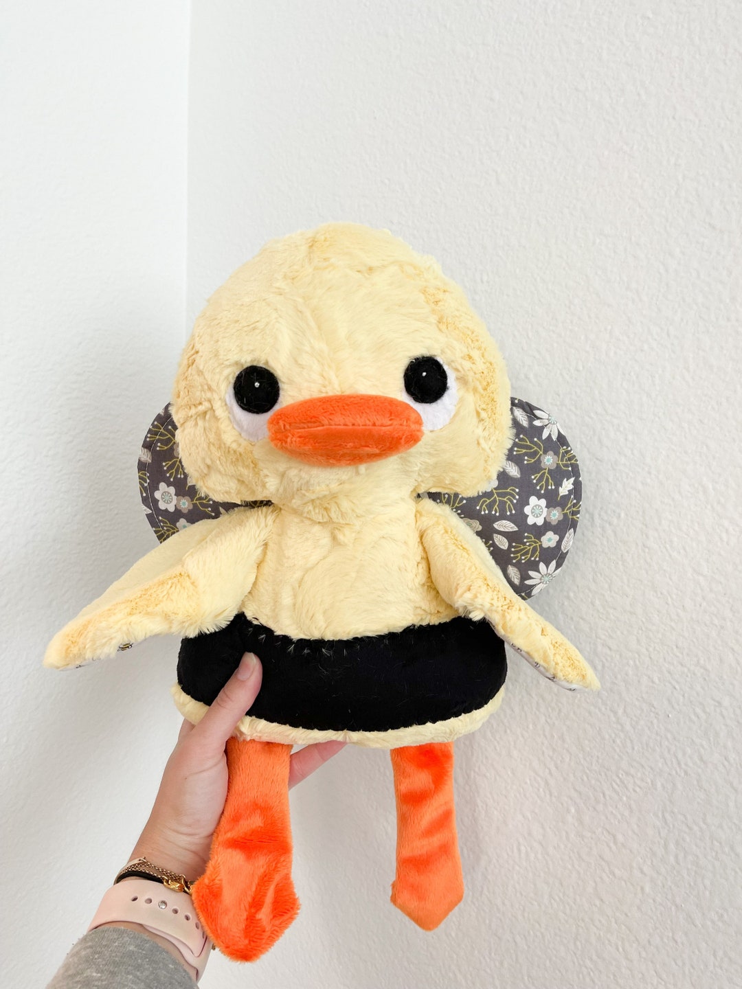 Gloomy Bumble Bee Duck Doll, Duck Plushie, Duckling Stuffed Animal - Etsy