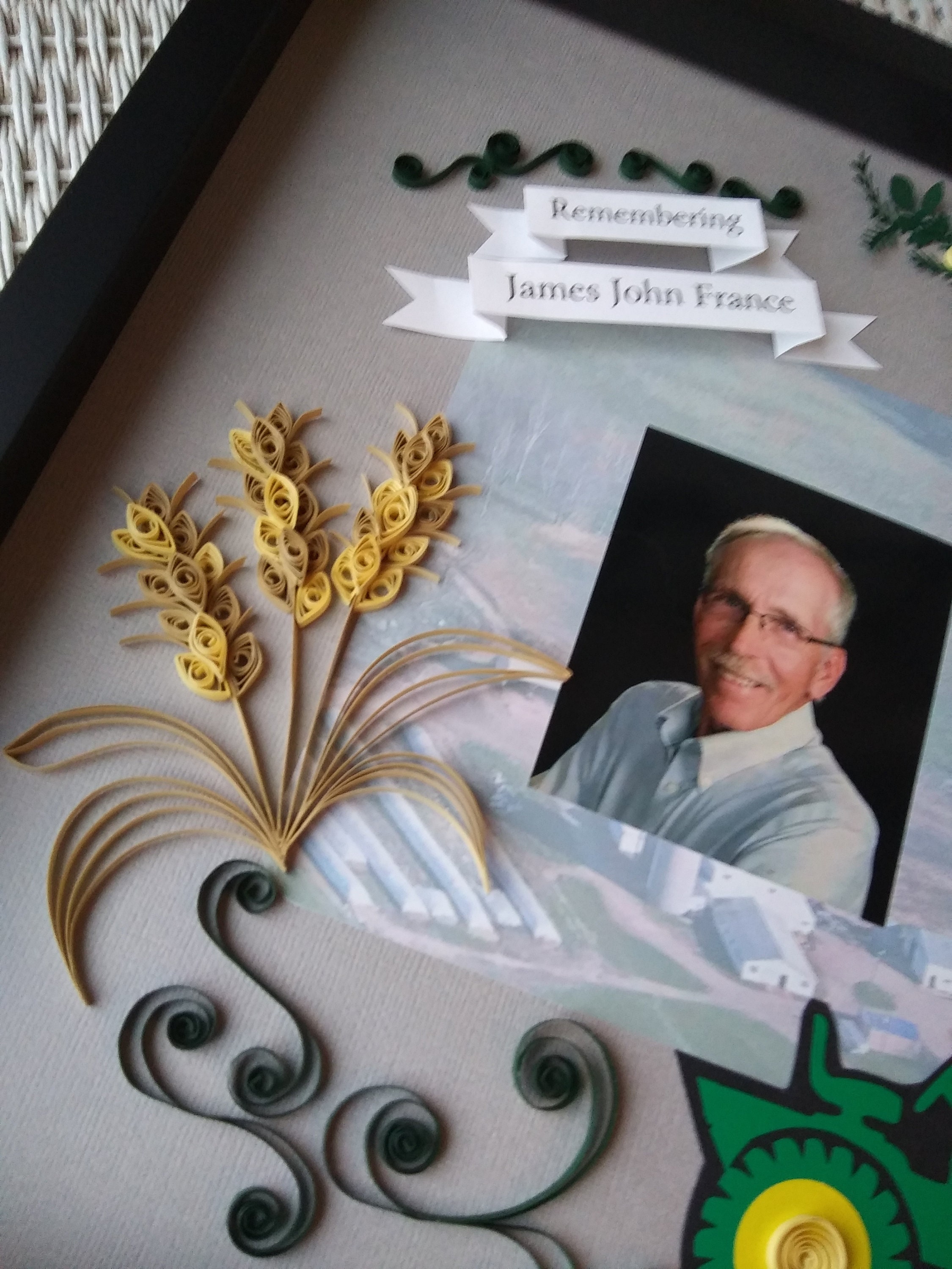 Green Tractor Farming Memorial: Handmade Sympathy Keepsake - Etsy