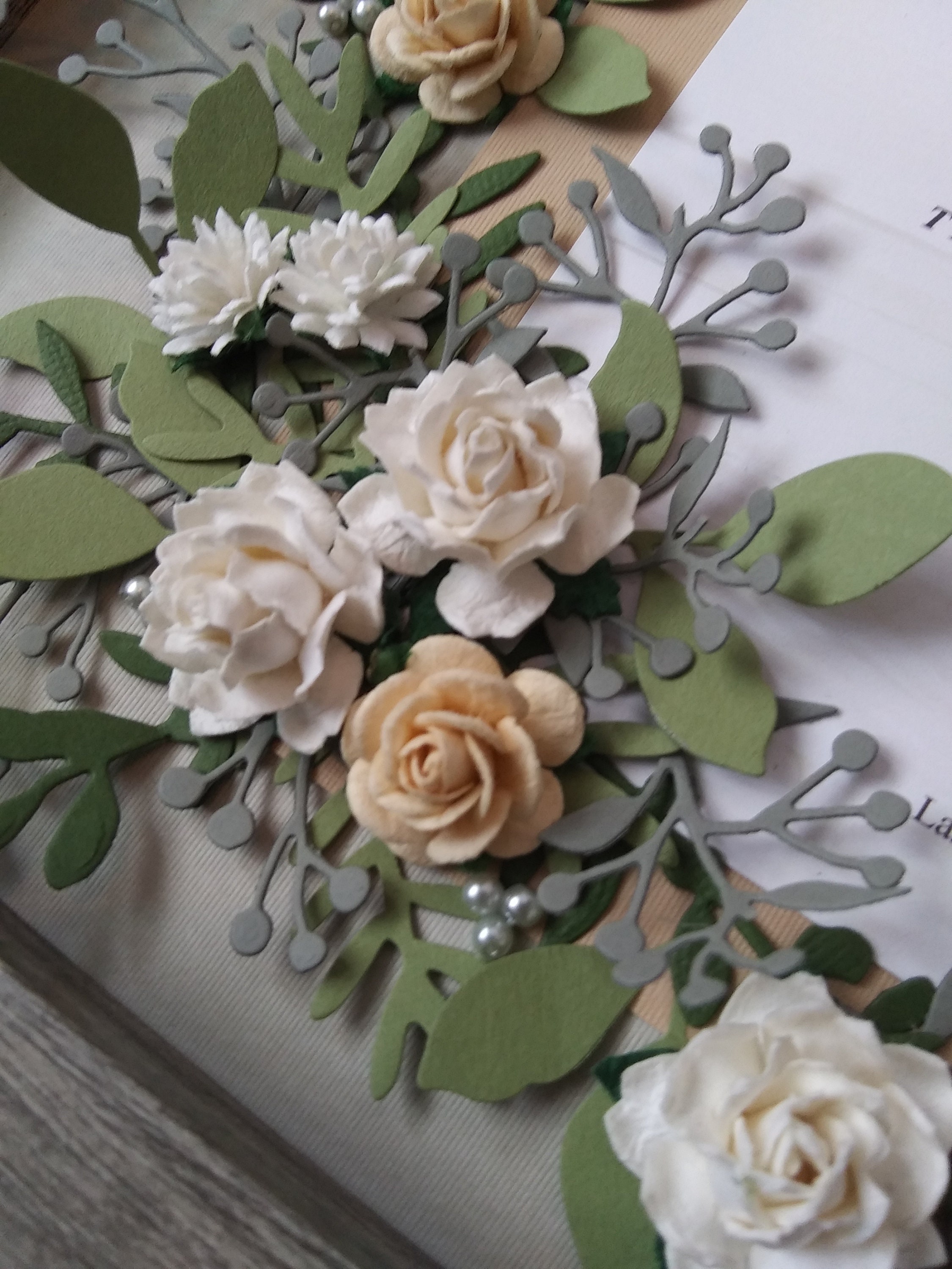 Botanical Wedding Invitation Keepsake Frame | Etsy