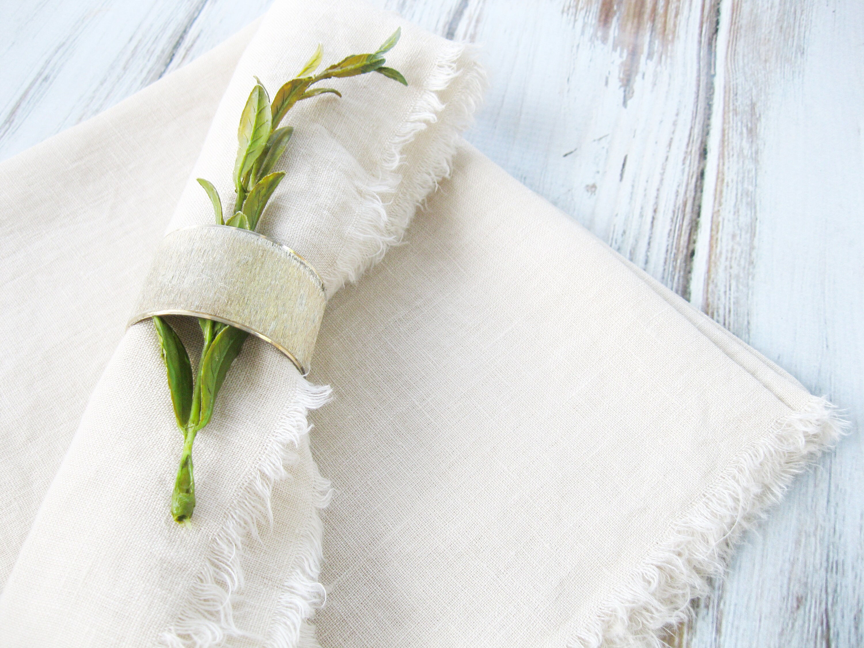Linen Dinner Napkins Rustic Linen Napkins Farmhouse Chic | Etsy