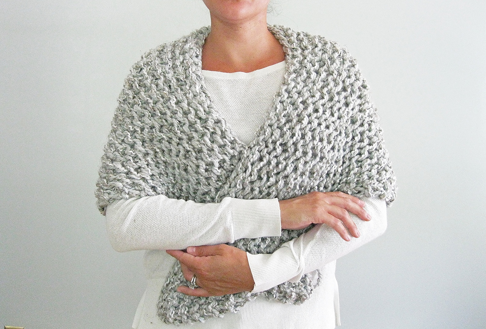 Wool Shawl Wrap Knit Shawls and Wraps Hand Knitted Shawl - Etsy