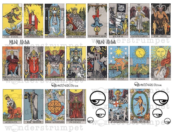 Tarot Cards Rider Waite Major Arcana