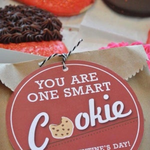 Smart Cookie Printable Valentine Snack Tag Digital File - Etsy