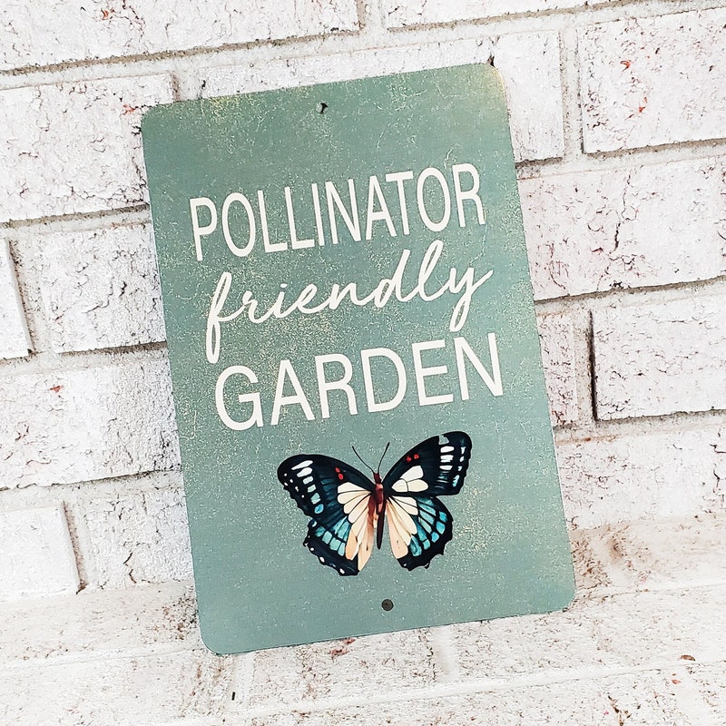 Pollinator Friendly Garden Sign - Etsy