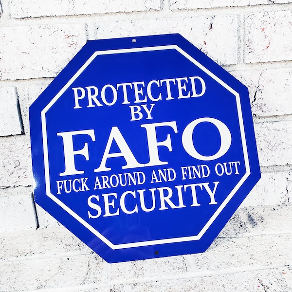 Metal Fafo Signs - Etsy