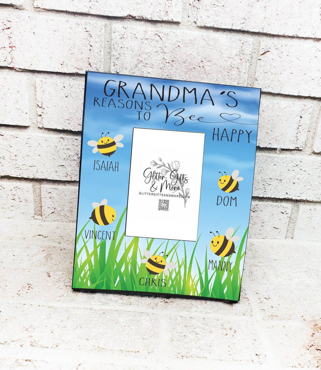 Personalized Grandma Bee Frame, Grandchildren Names, Mother's Day Gift ...