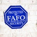 Funny Home Signs, Outdoor Metal Signs, Security Yard Signs, Fuck Around ...