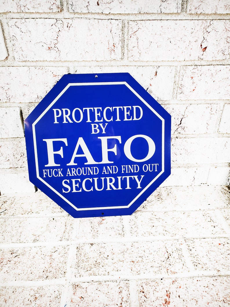 Funny Home Signs Outdoor Metal Signs Security Yard Signs - Etsy