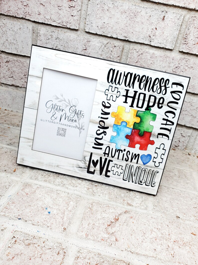 Autism Awareness Frame Frame Keepsake Autism Mom Special - Etsy