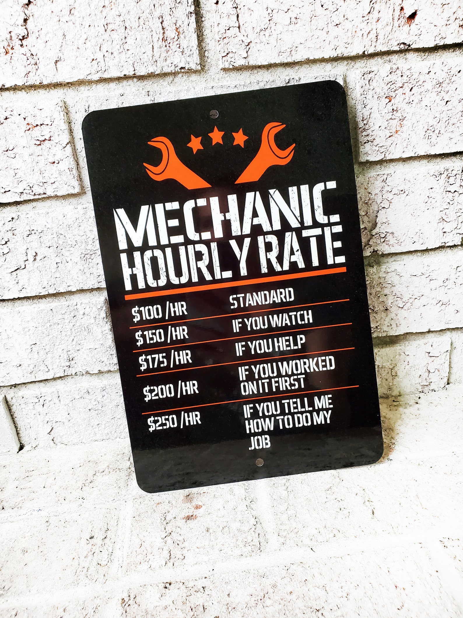 Mechanic Rules Metal Sign Indoor/outdoor Metal Signs Garage - Etsy