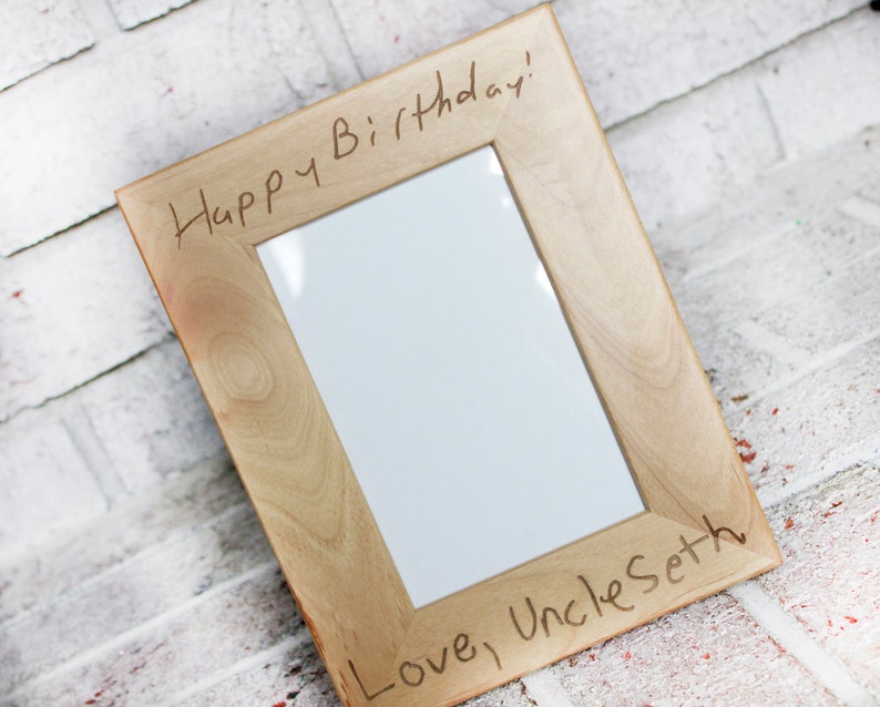 Engraved Handwriting Frame 4x6 Picture Frame Memorial Gift - Etsy