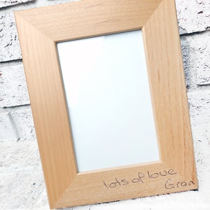 Handwriting Keepsake, Memorial Gifts, Custom Engraved Frame, Writing ...