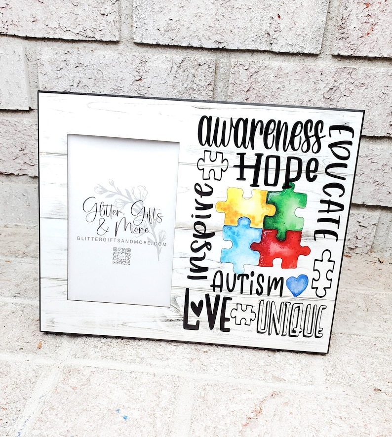 Autism Awareness Frame Frame Keepsake Autism Mom Special - Etsy