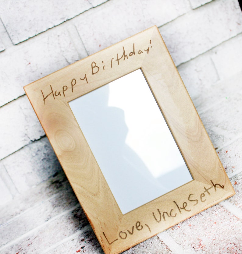 Engraved Handwriting Frame 4x6 Picture Frame Memorial Gift - Etsy