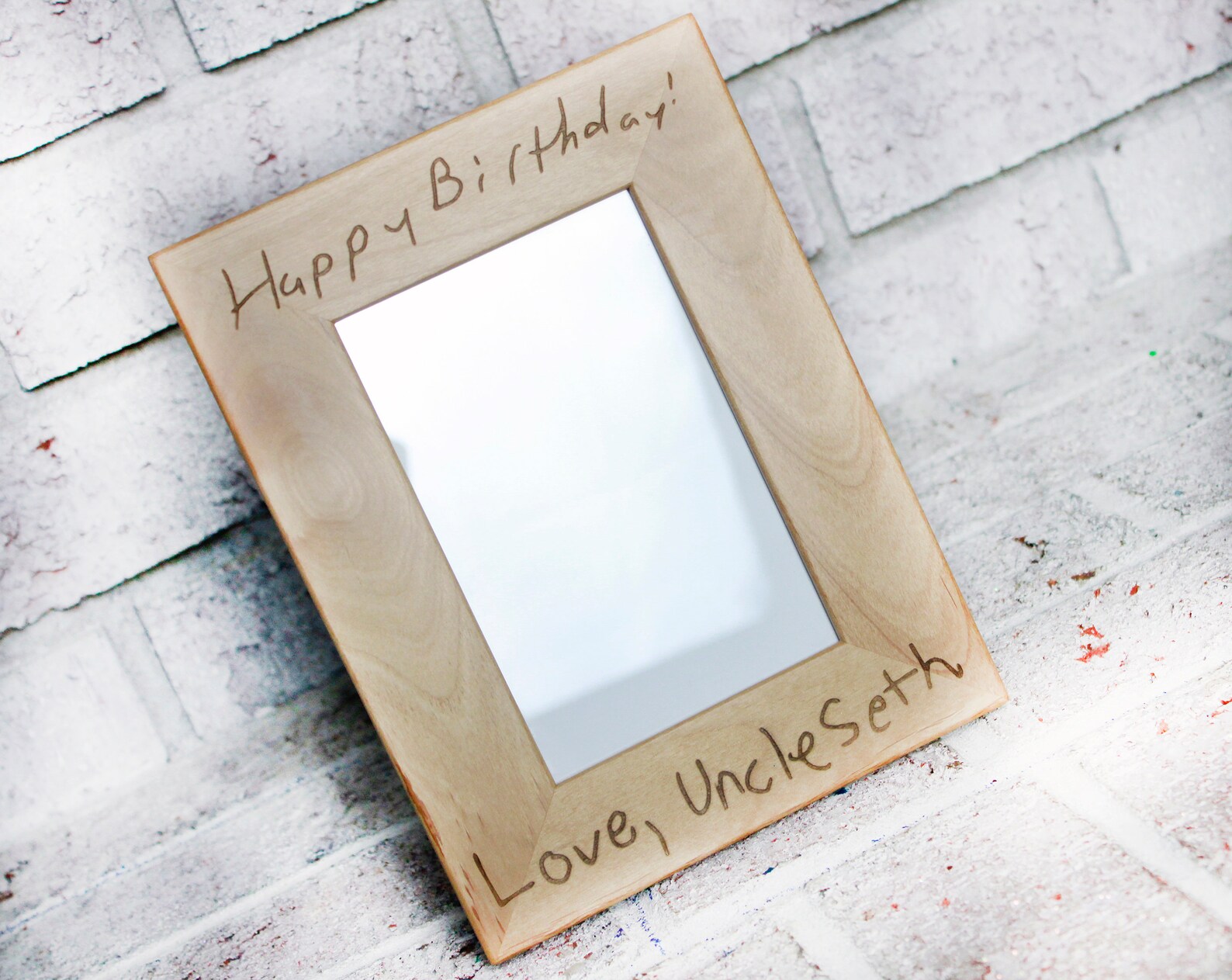 Engraved Handwriting Frame 4x6 Picture Frame Memorial Gift - Etsy