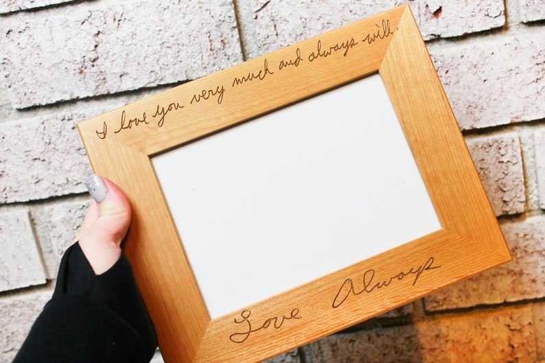 Custom Handwriting Frame 4x6 Picture Frame Memorial Gift - Etsy