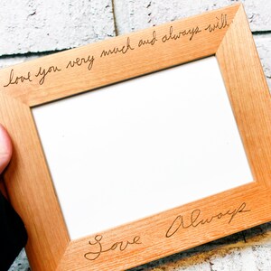 Custom Handwriting Frame, 4x6 Picture Frame, Memorial Gift Ideas ...