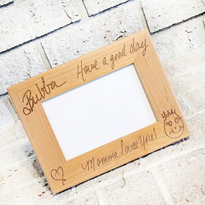 Writing Keepsake, Handwriting Gifts, Engraved Writing Gift, 4x6 Picture ...
