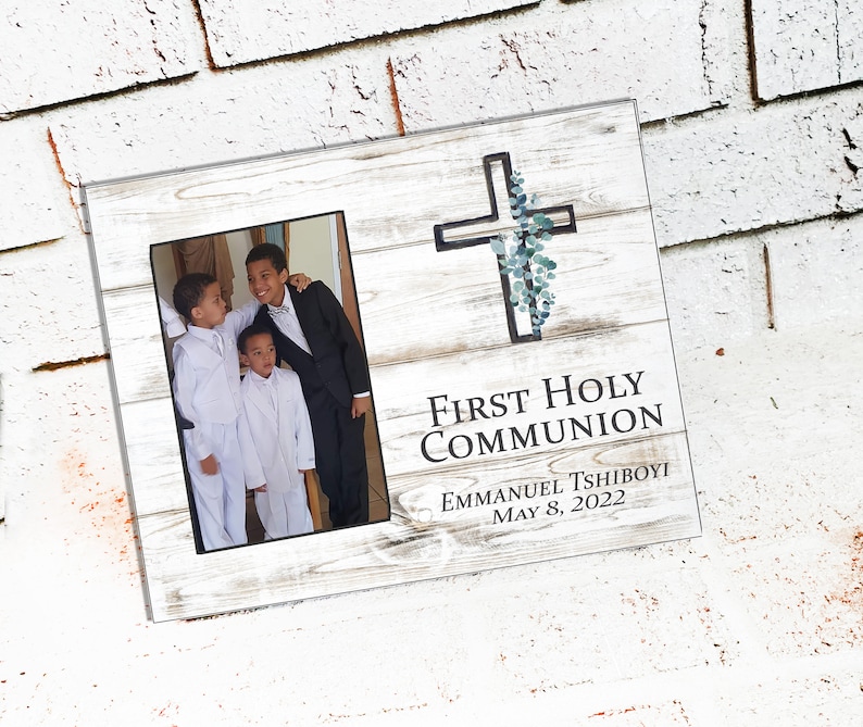 First Holy Communion Photo Frame, Sacrament Gift - Etsy