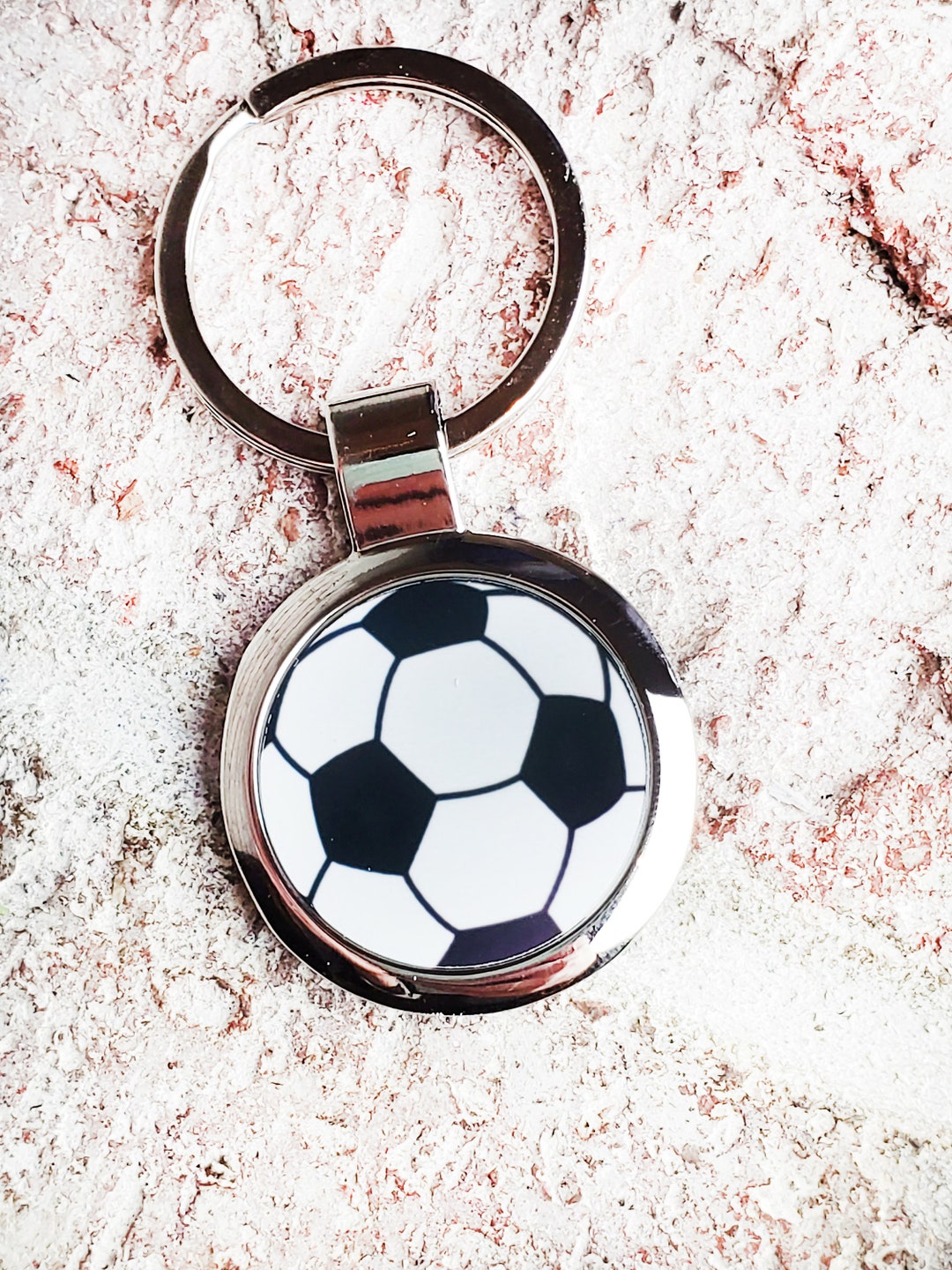 Soccer Ball Key Chain, Soccer Lover Gift Idea, Keychain With Soccer ...