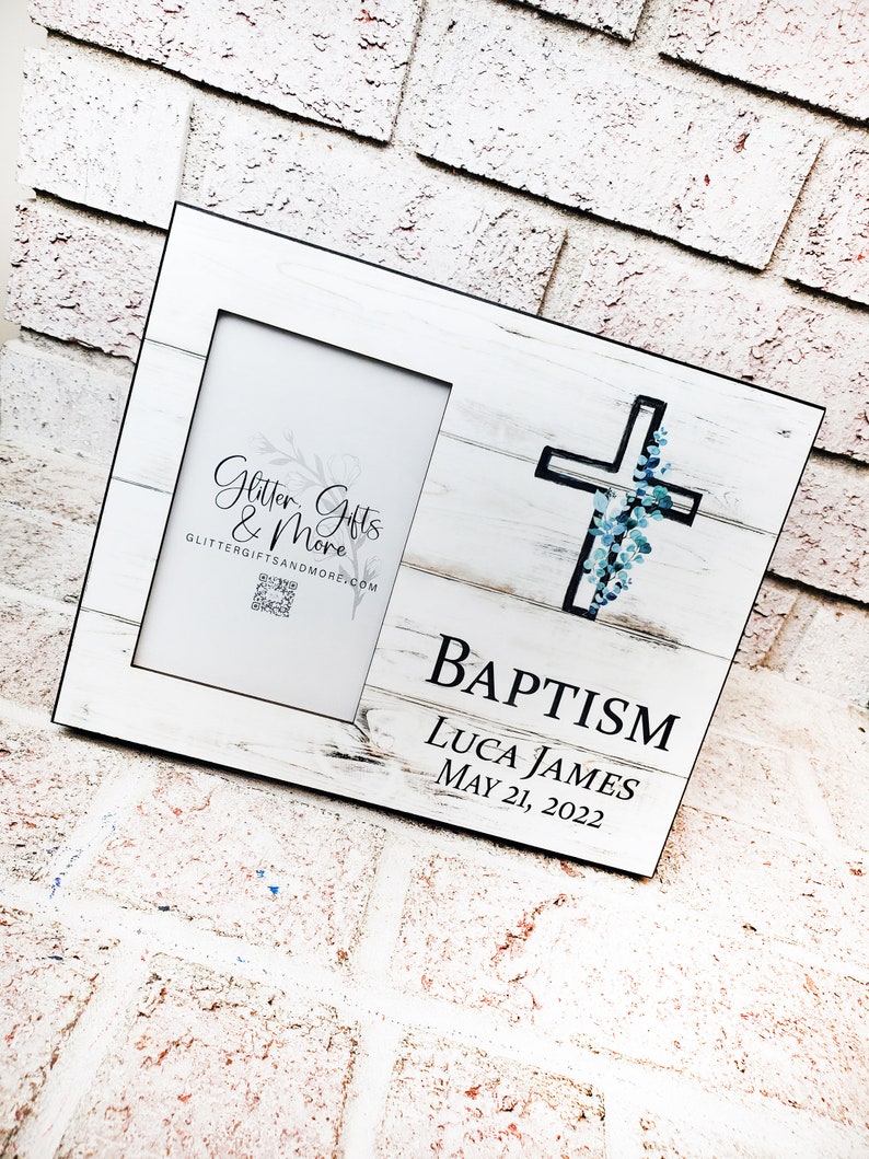 Baptism Frame Christening Frame for Boys Dedication Frames - Etsy