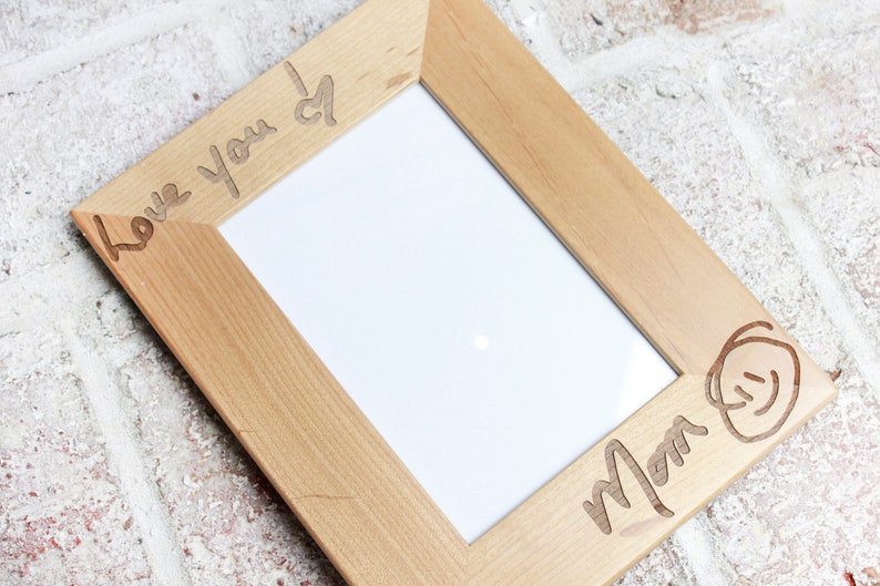 Handwriting Gift Frame Engraved Handwriting Handwritten - Etsy