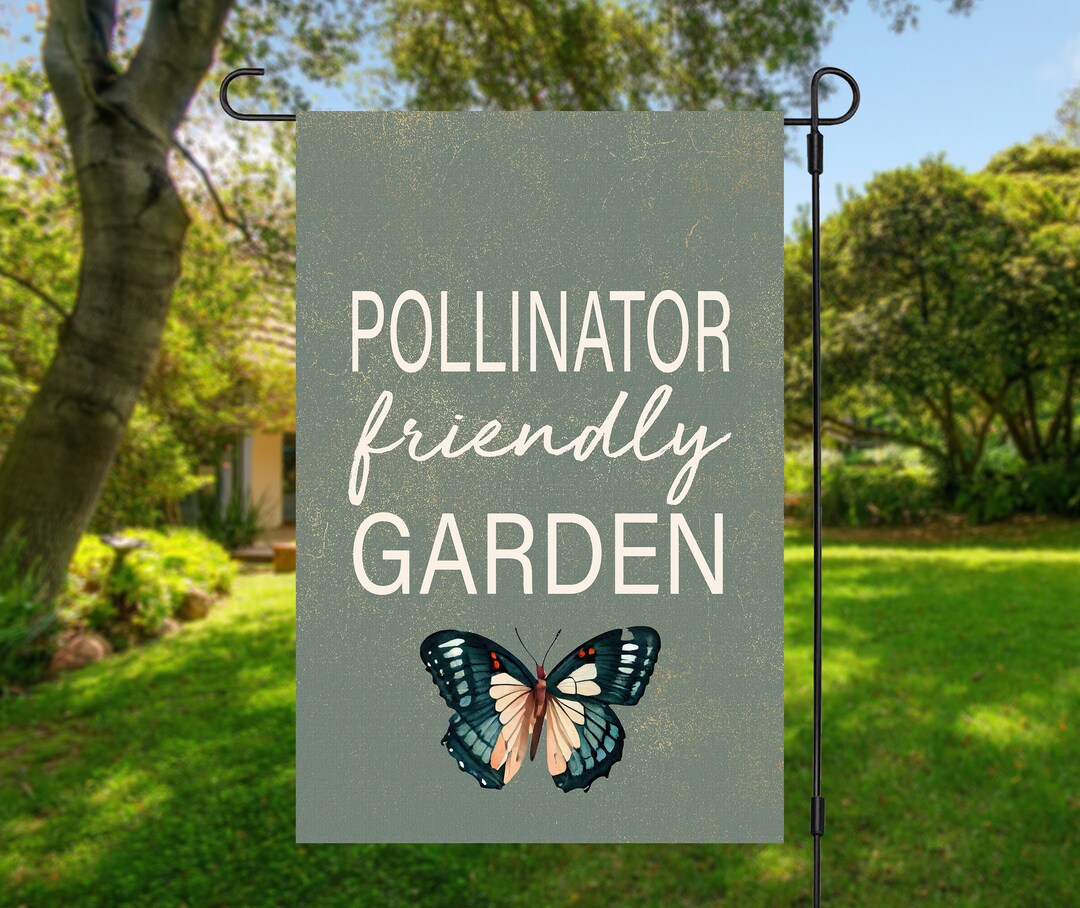 Pollinator Friendly Garden, Bee Friendly Yard Sign, Pollinator Friendly ...