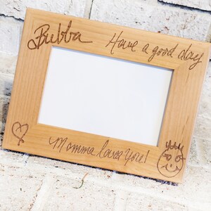 Writing Keepsake, Handwriting Gifts, Engraved Writing Gift, 4x6 Picture ...