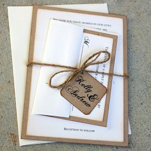 Wedding Invitations, Rustic Wedding Invitations, Boho Wedding ...