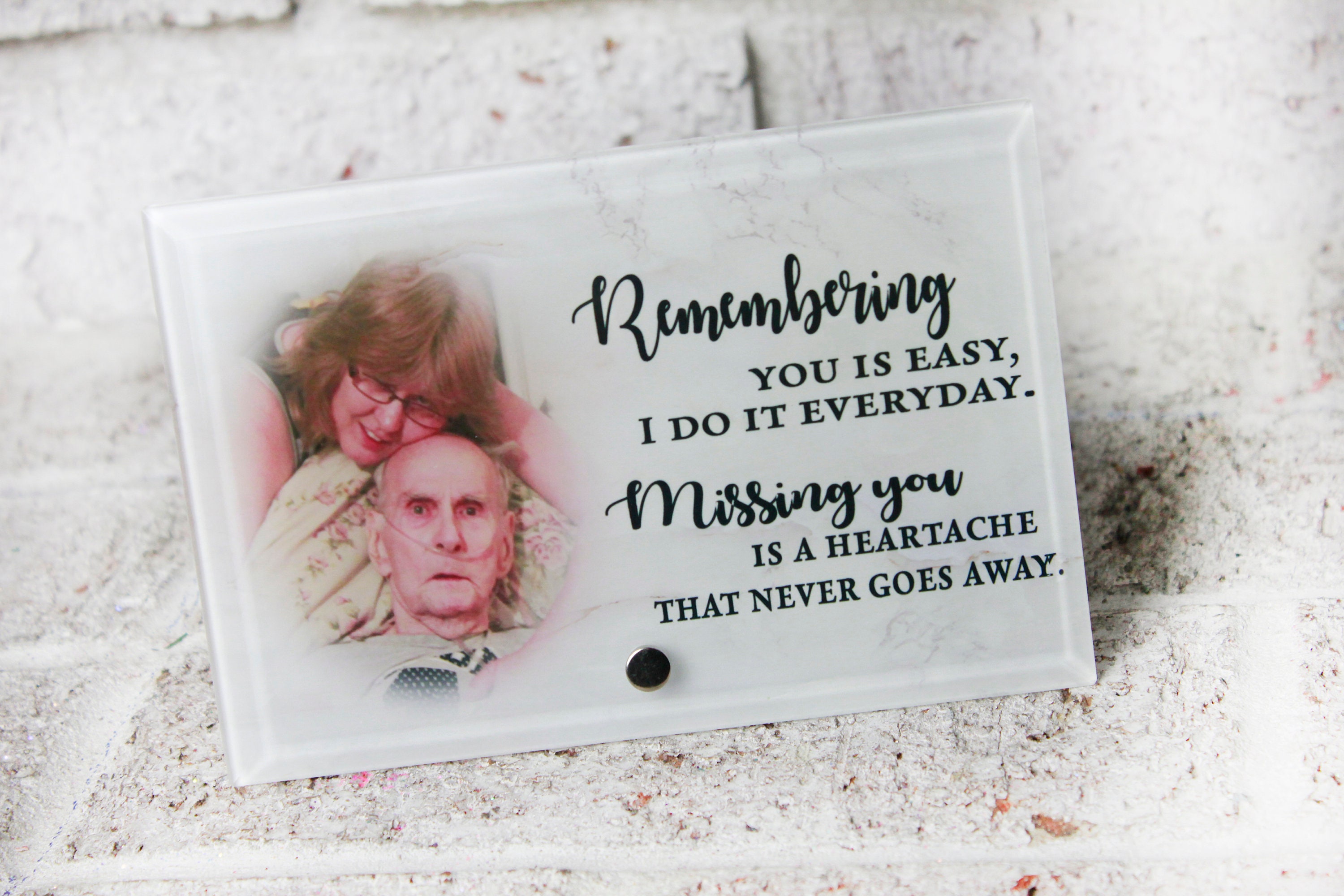 In Memory Photo Plaque Custom Gift Ideas Memorial Photo | Etsy