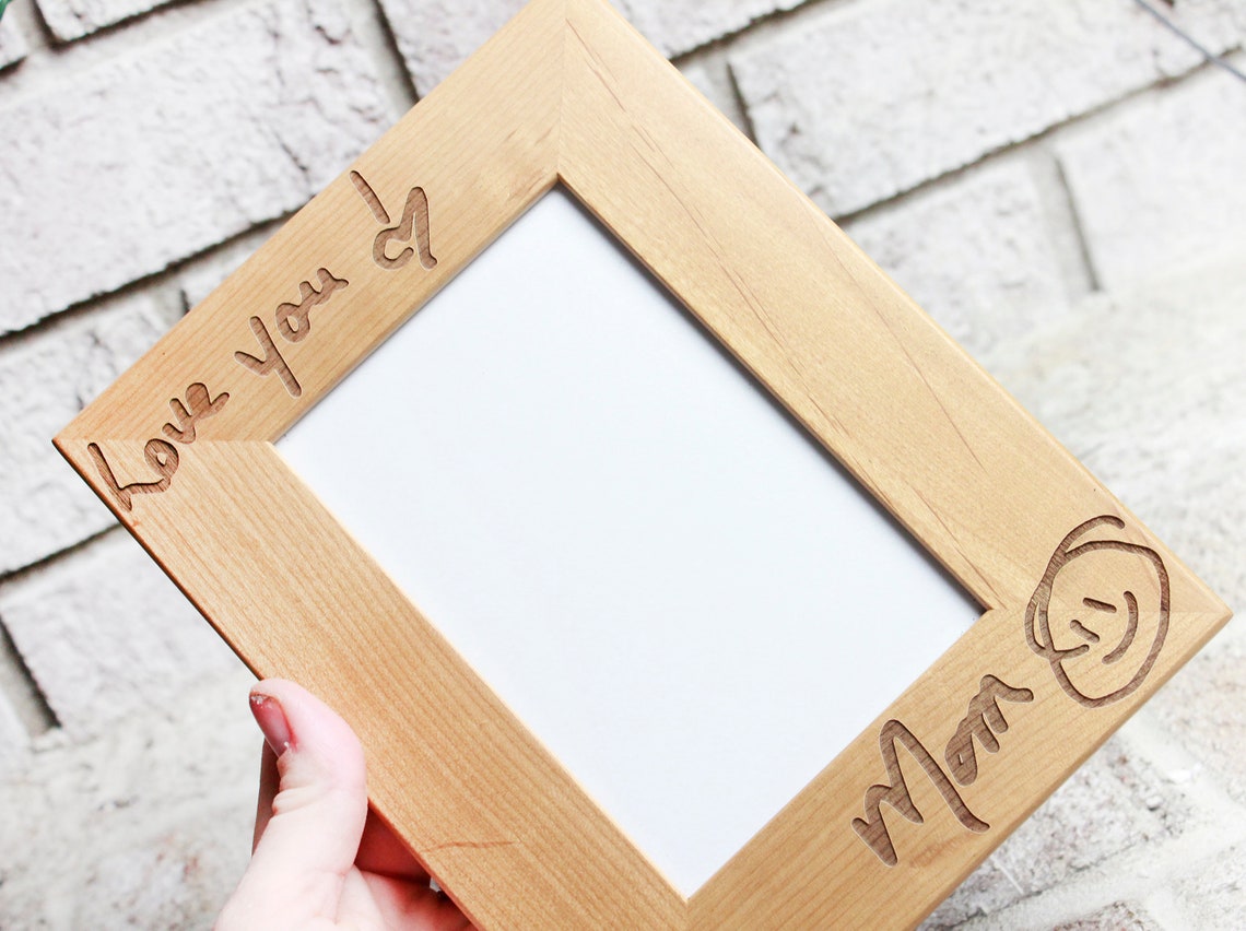 Handwriting Gift frame Engraved Handwriting Handwritten | Etsy