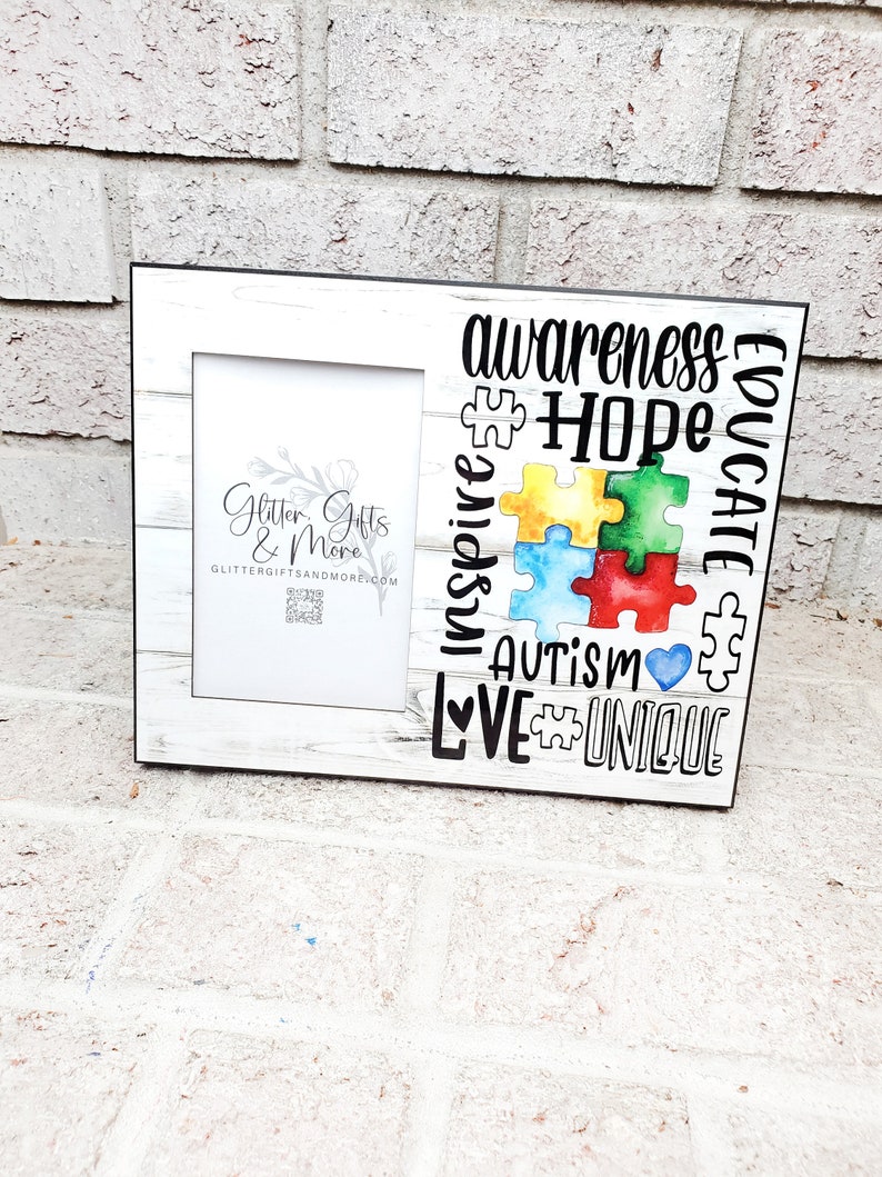 Autism Awareness Frame Frame Keepsake Autism Mom Special - Etsy