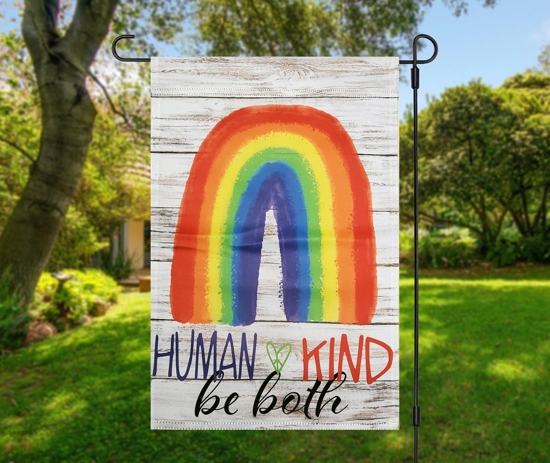 Rainbow Garden Flag, Be Kind Yard Flag, Human Rights, Ally, Equality ...