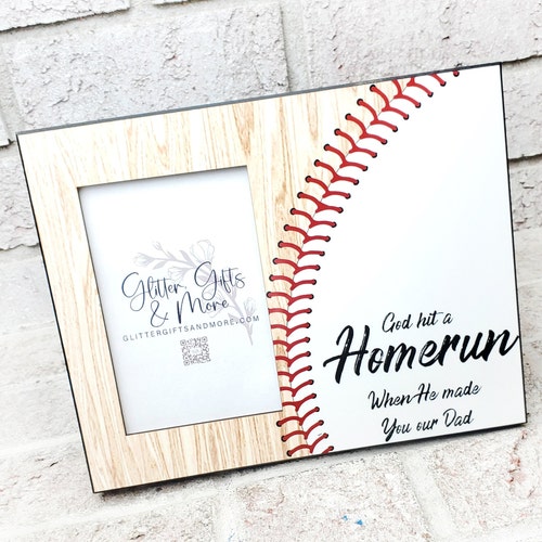 Dad DIY Handprint Baseball Mitt Art Father's Day Gift | Etsy
