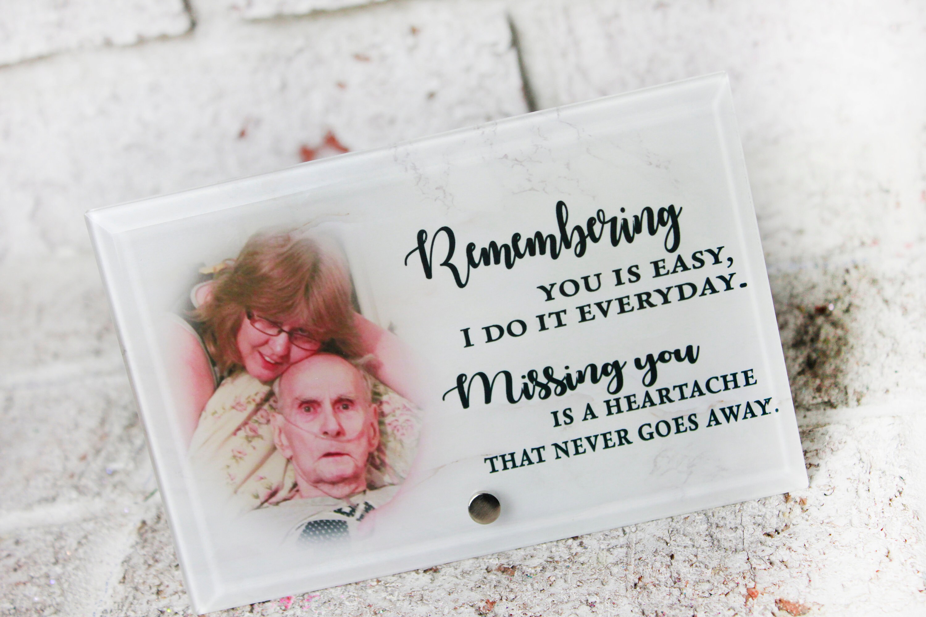 In Memory Photo Plaque Custom Gift Ideas Memorial Photo | Etsy