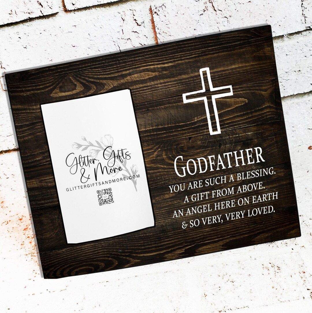 Godfather Frames, Gifts for the Godfather, Christening Frames ...