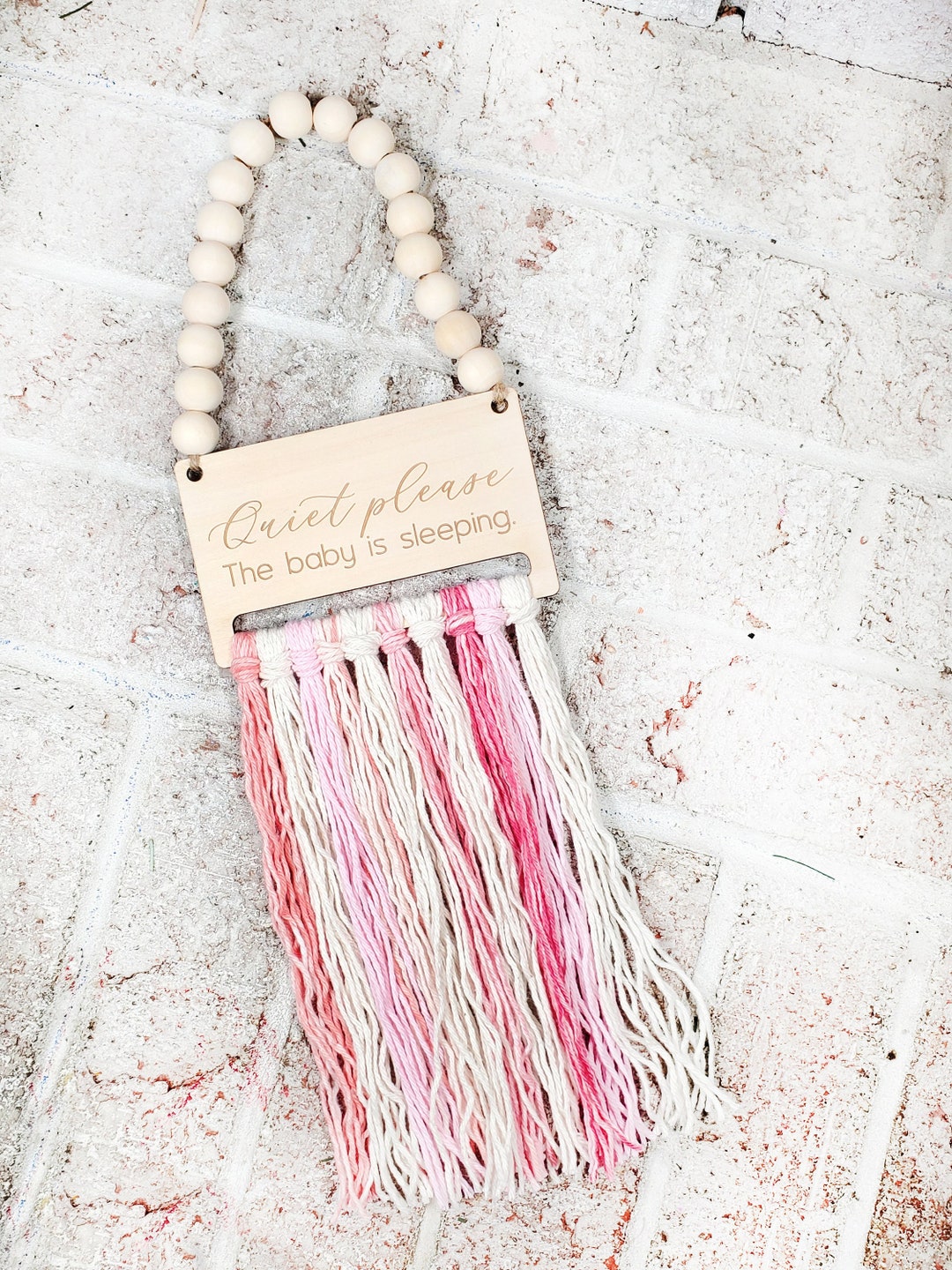 Quiet Please, Baby is Sleeping, Door Knob Sign, Baby Sleeping Door Sign ...