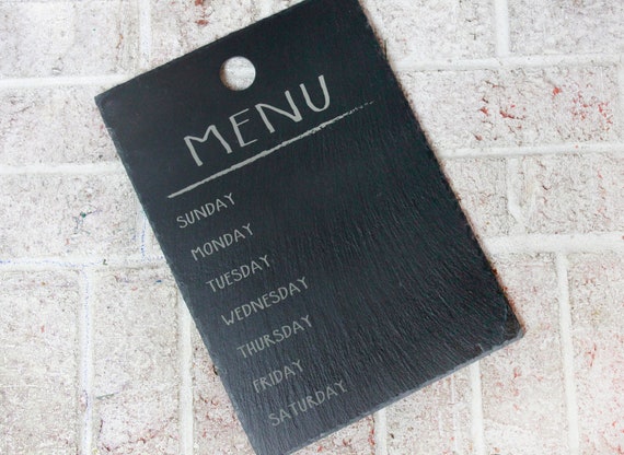 Quadro De Menu Semanal Placa Magnética De Acrílico Para Menu Para