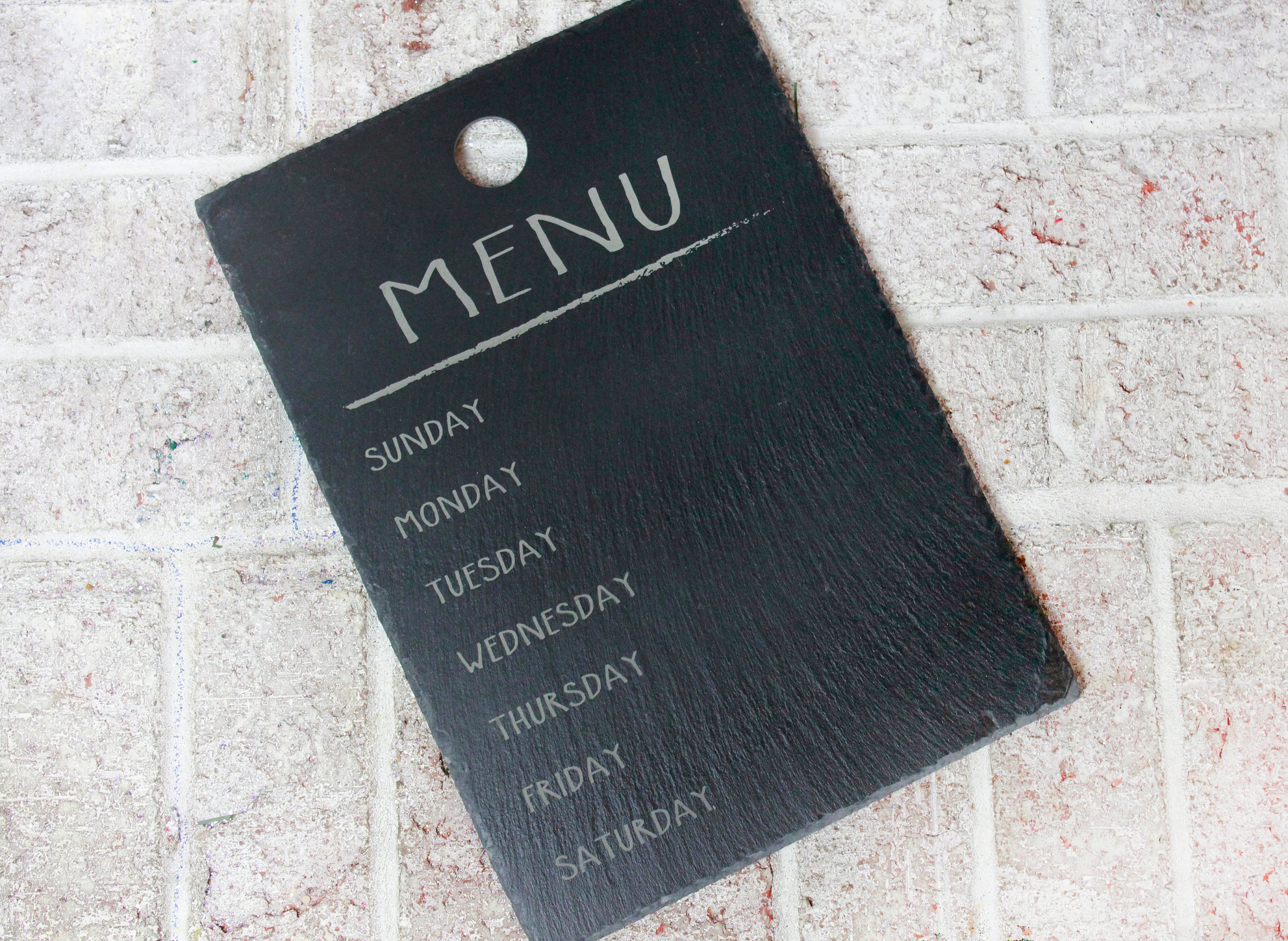 Weekly Menu Board Slate Chalkboard Meal Planning Farmhouse - Etsy Ireland