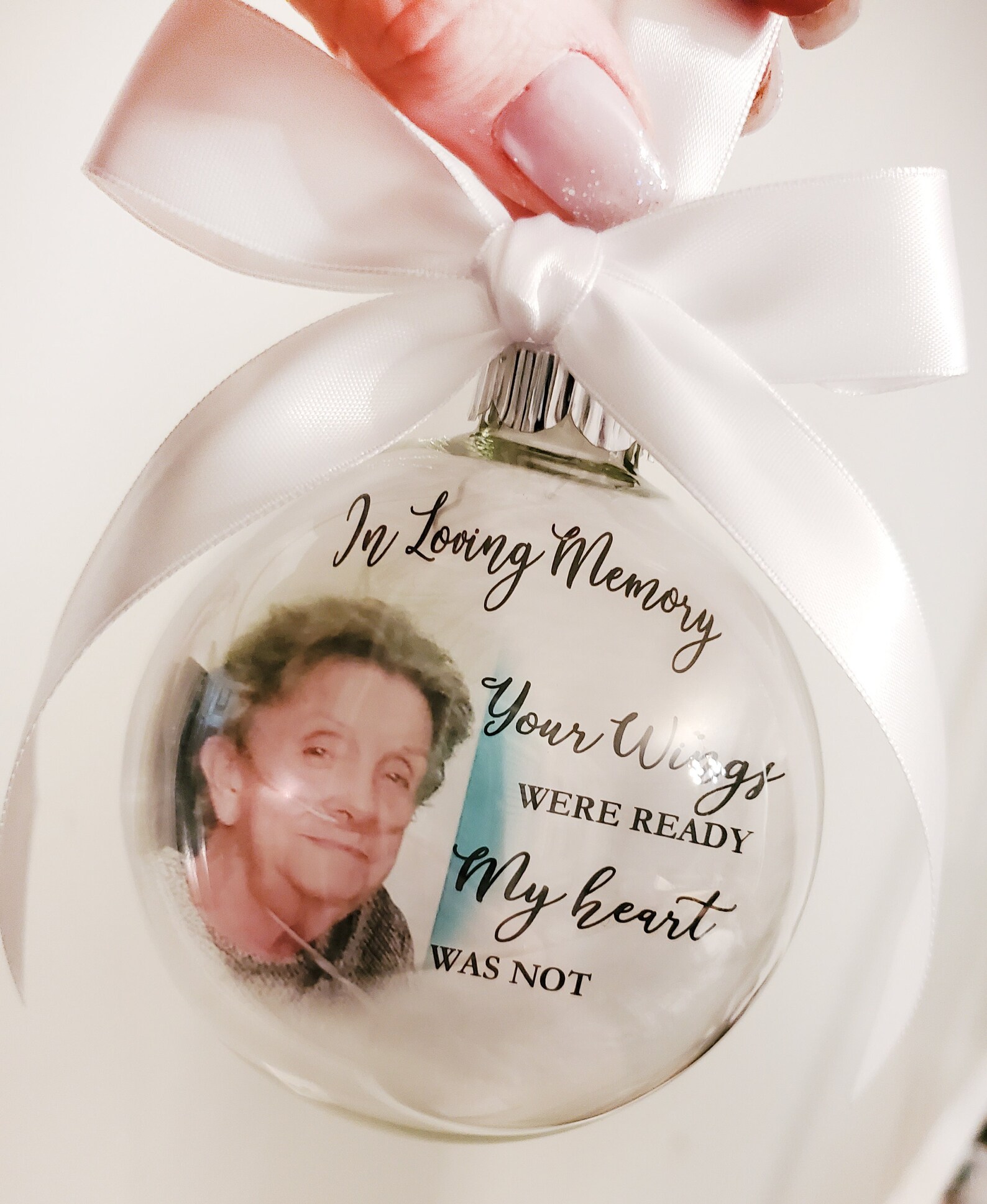 In Loving Memory Ornament Photo Ornament Remembrance - Etsy